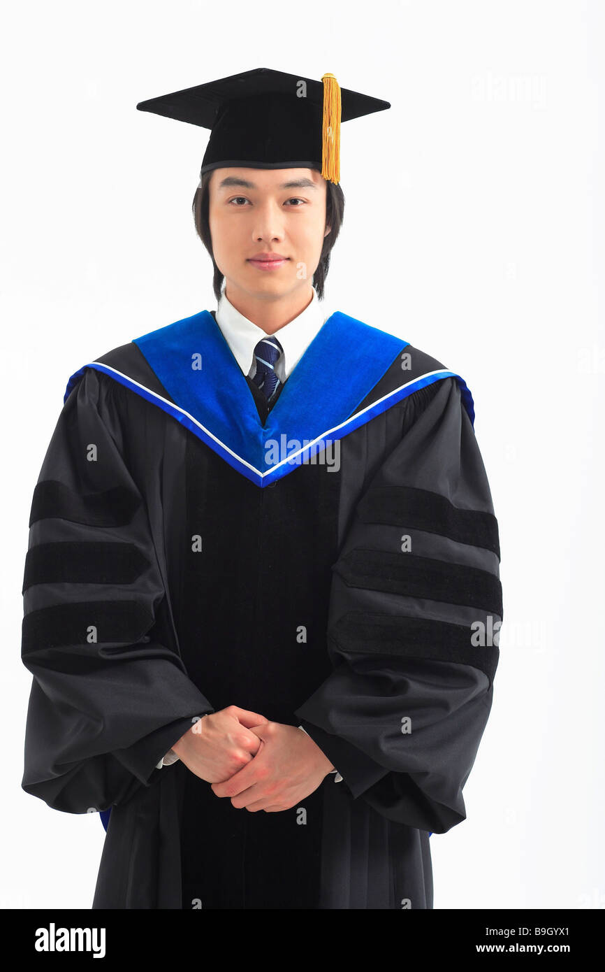 Man in University Graduation Stock Photo - Alamy