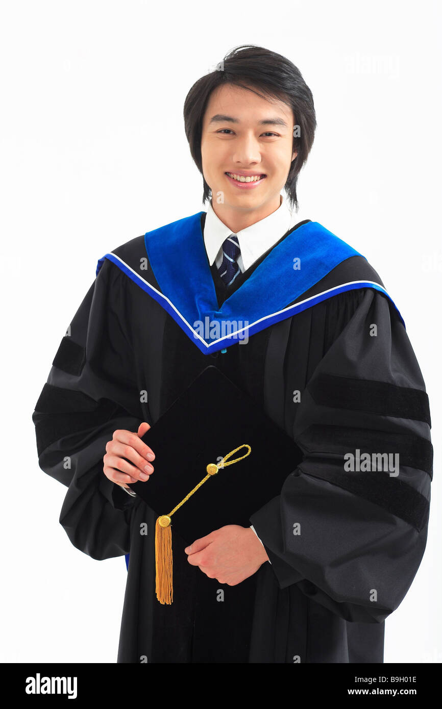 Man in University Graduation Stock Photo - Alamy