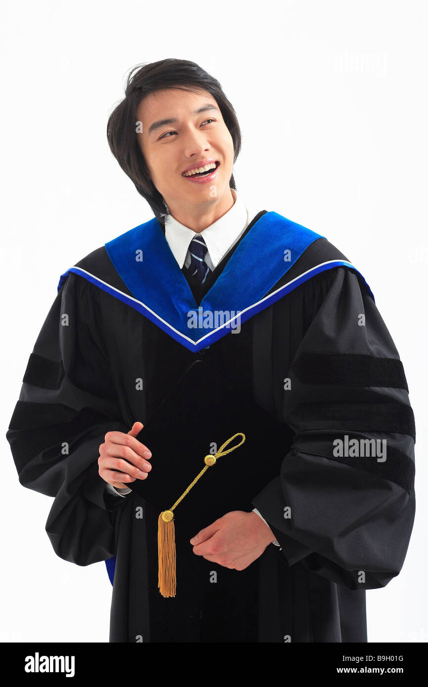 Man in University Graduation Stock Photo - Alamy