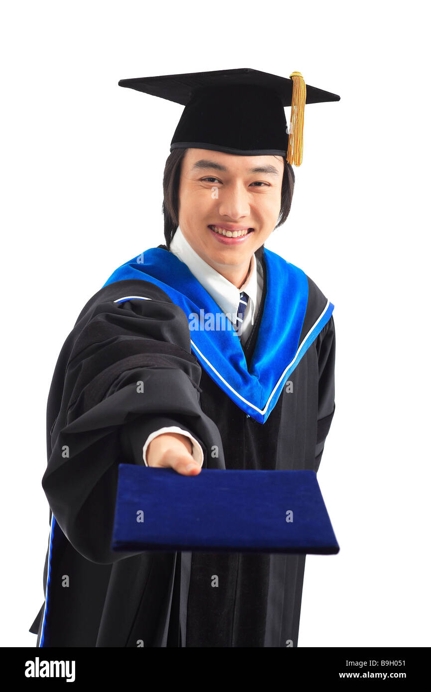 Man in University Graduation Stock Photo - Alamy