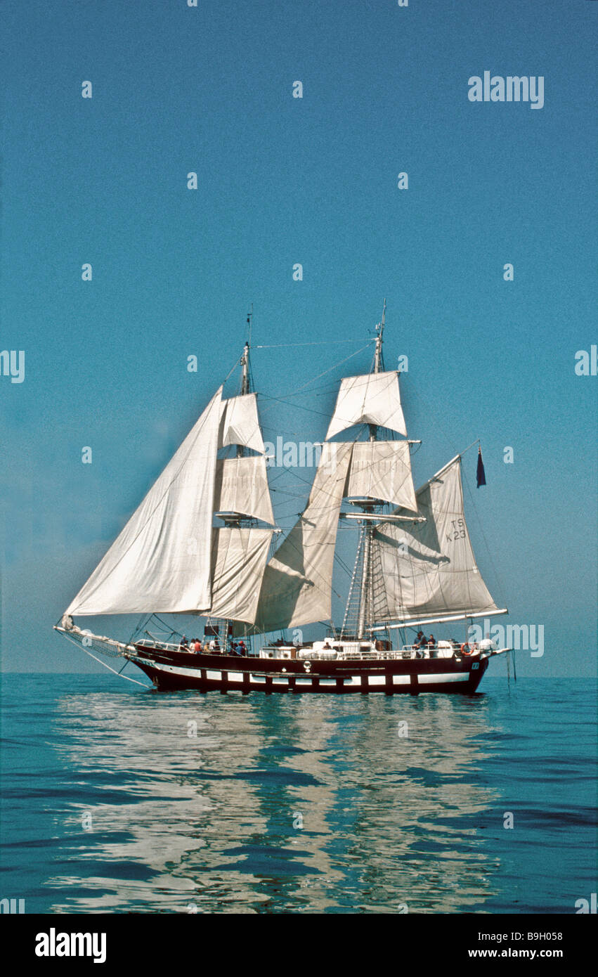 The 1971 sail training brig Royalist England UK Stock Photo - Alamy