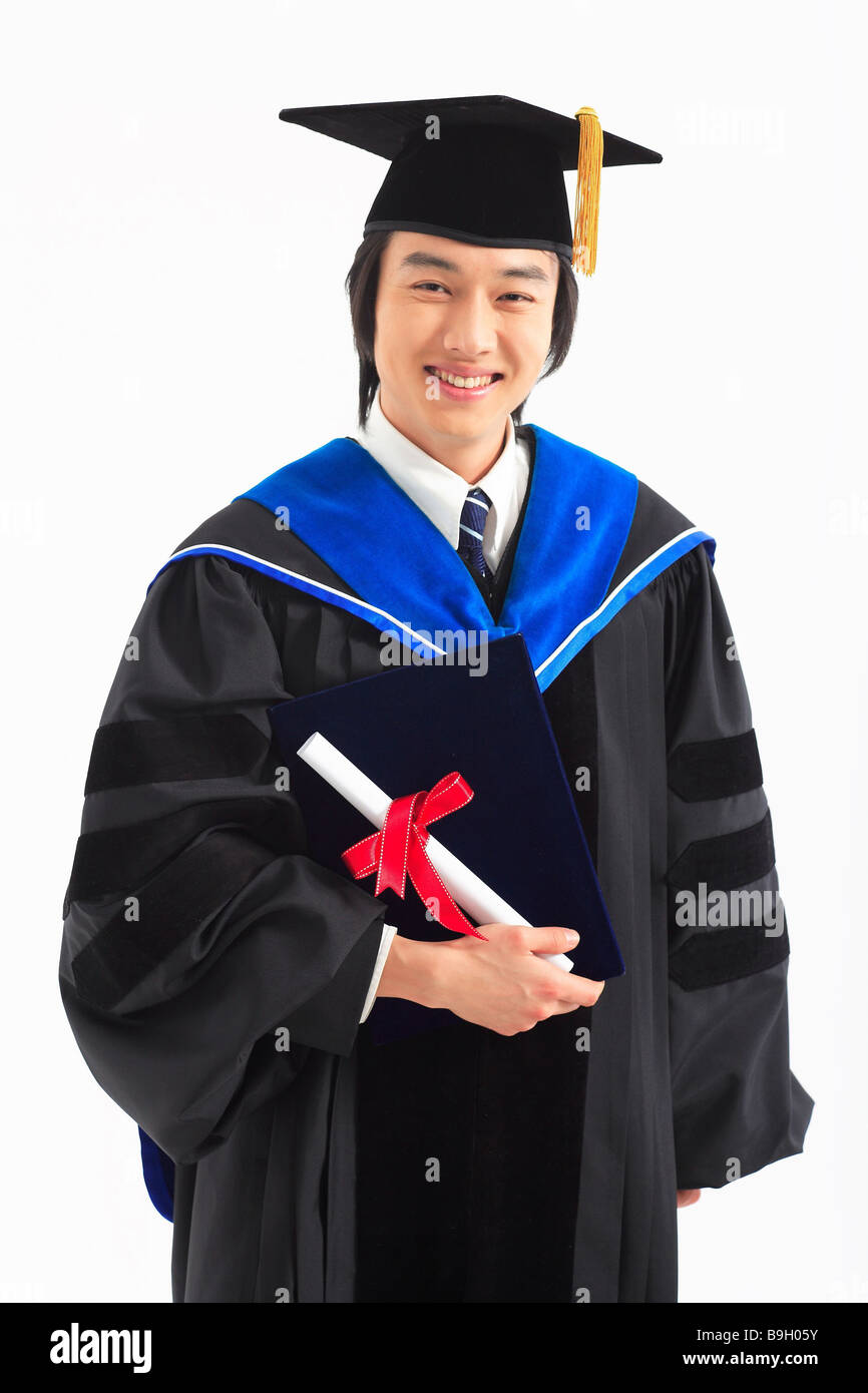 Man in University Graduation Stock Photo - Alamy