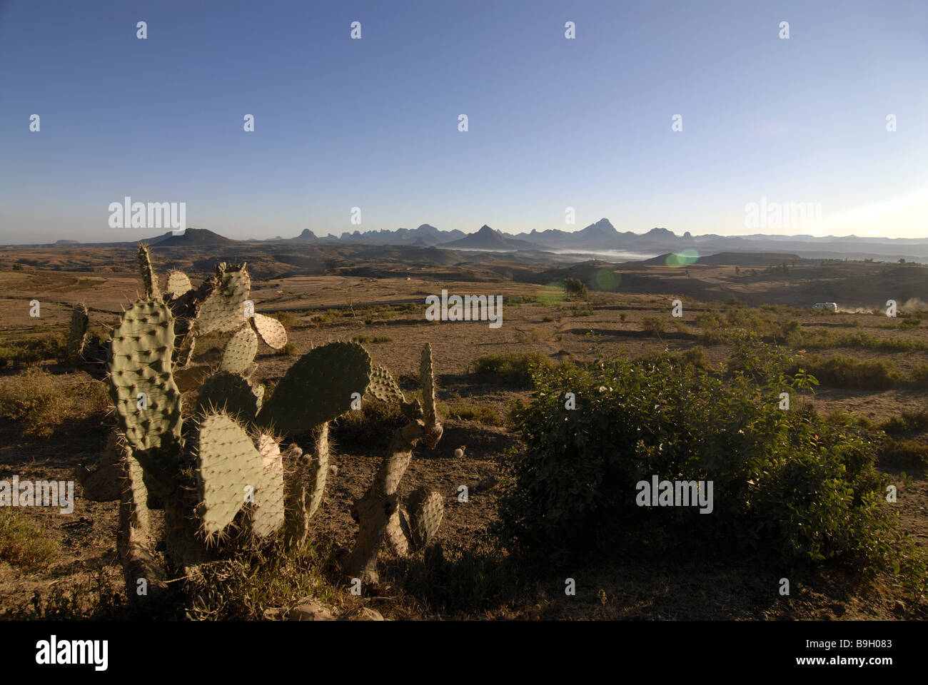 Ethiopia Axum landscape panorama Africa East-Africa field-economy ...