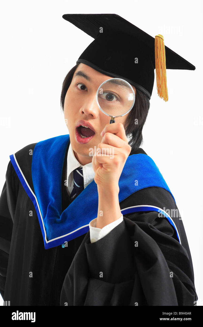Man in University Graduation Stock Photo - Alamy
