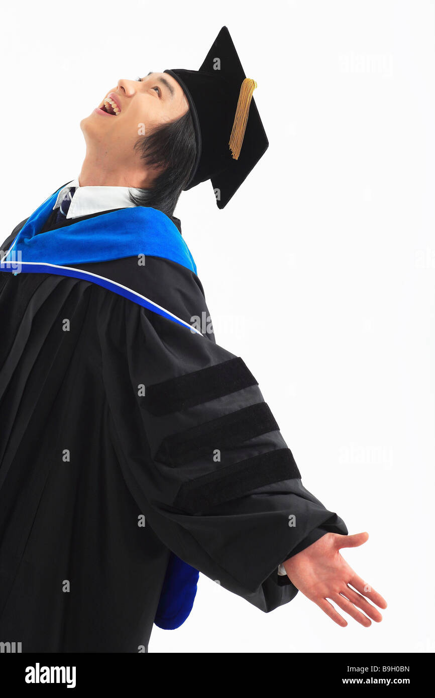 Man in University Graduation Stock Photo - Alamy