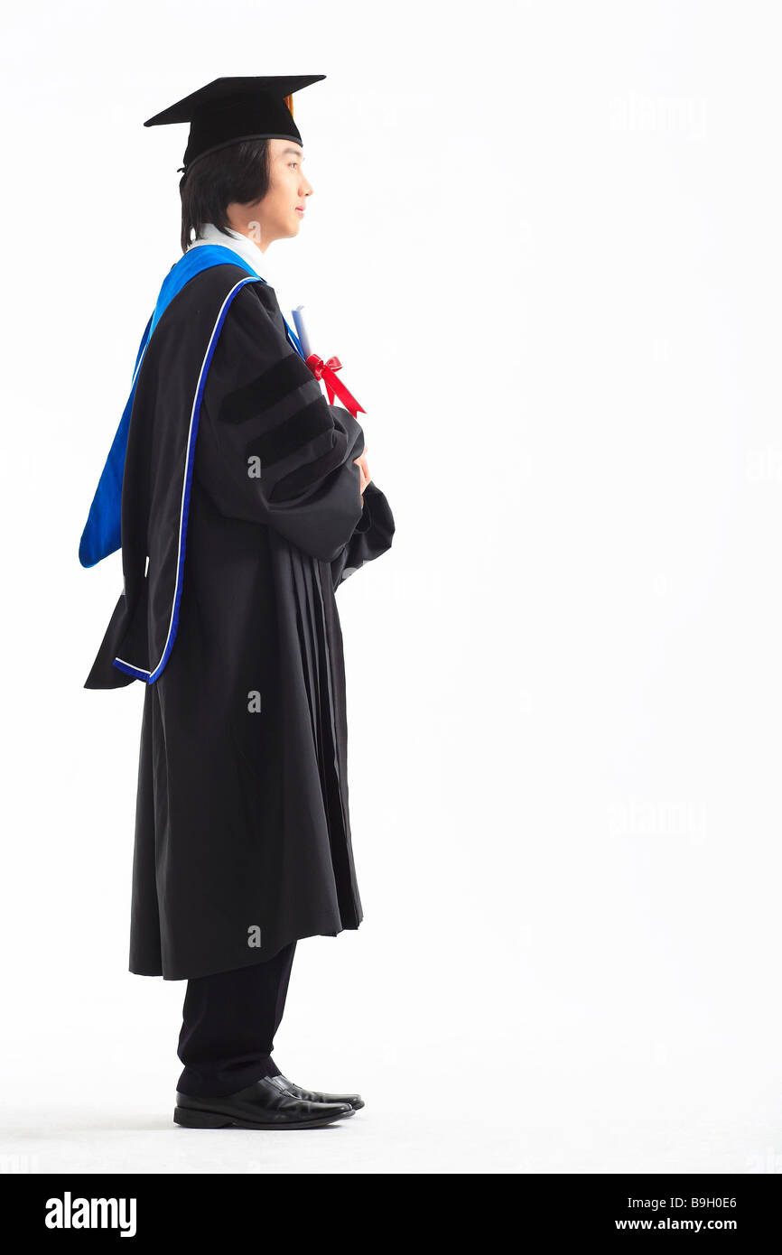 Man in University Graduation Stock Photo - Alamy