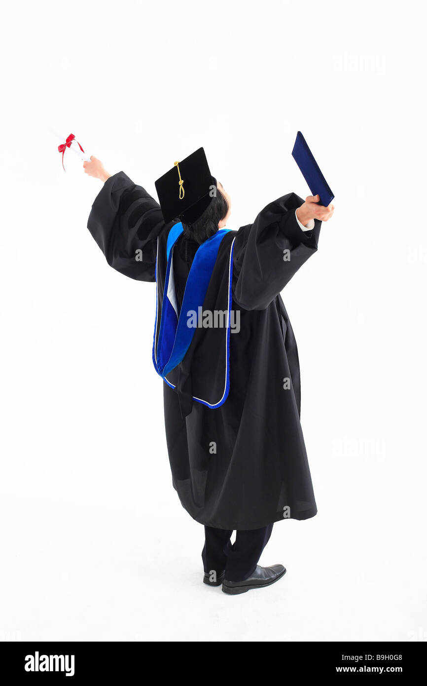 Man in University Graduation Stock Photo - Alamy