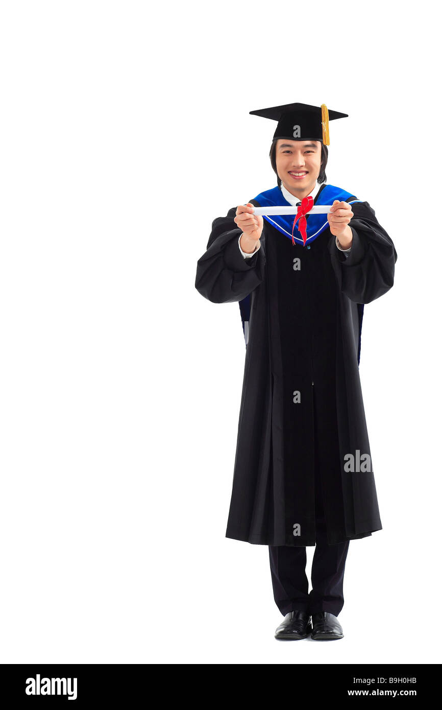 Man in University Graduation Stock Photo - Alamy