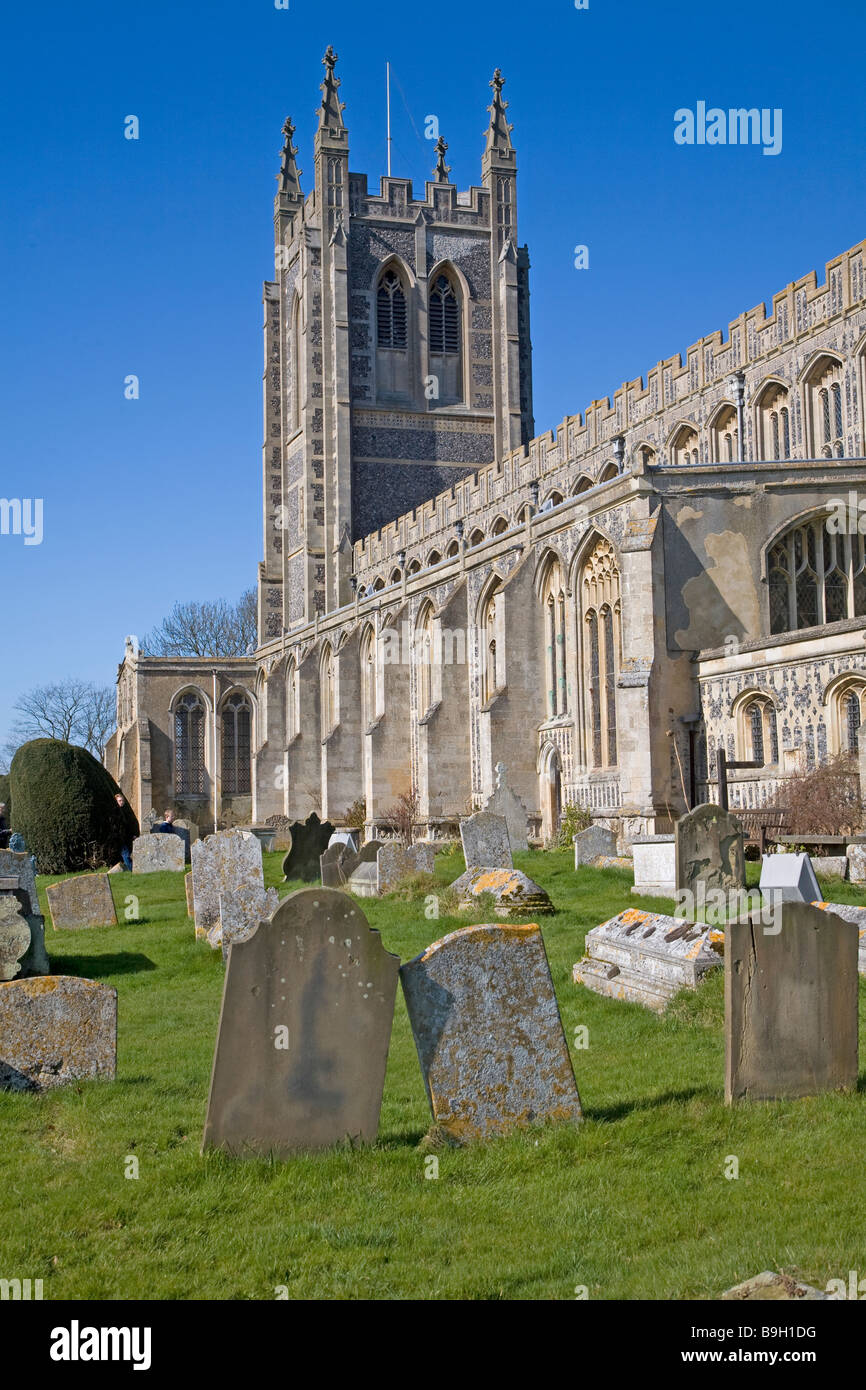 Holy Trinity church one of the finest wool churches Suffolk England ...