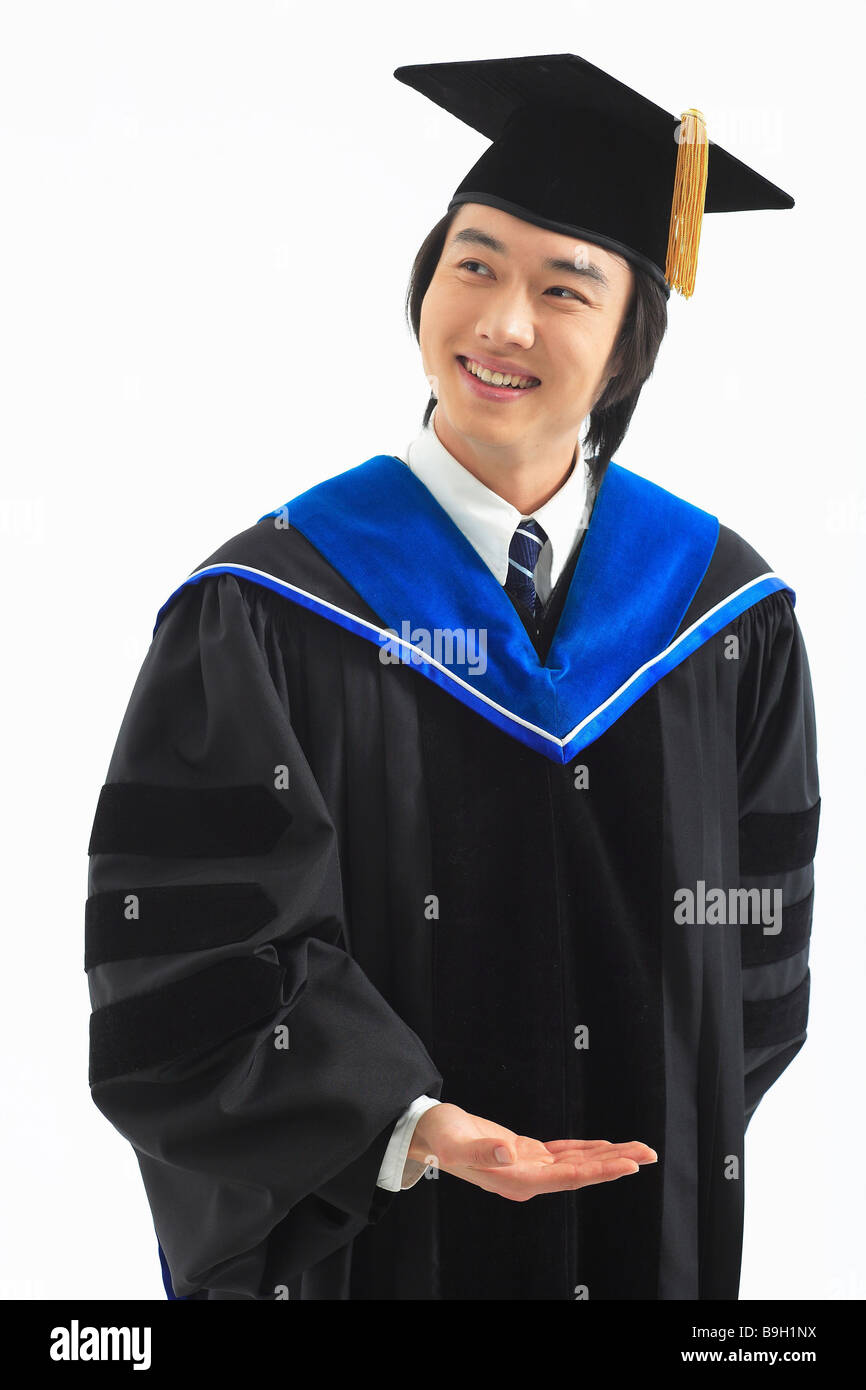 Man in University Graduation Stock Photo - Alamy