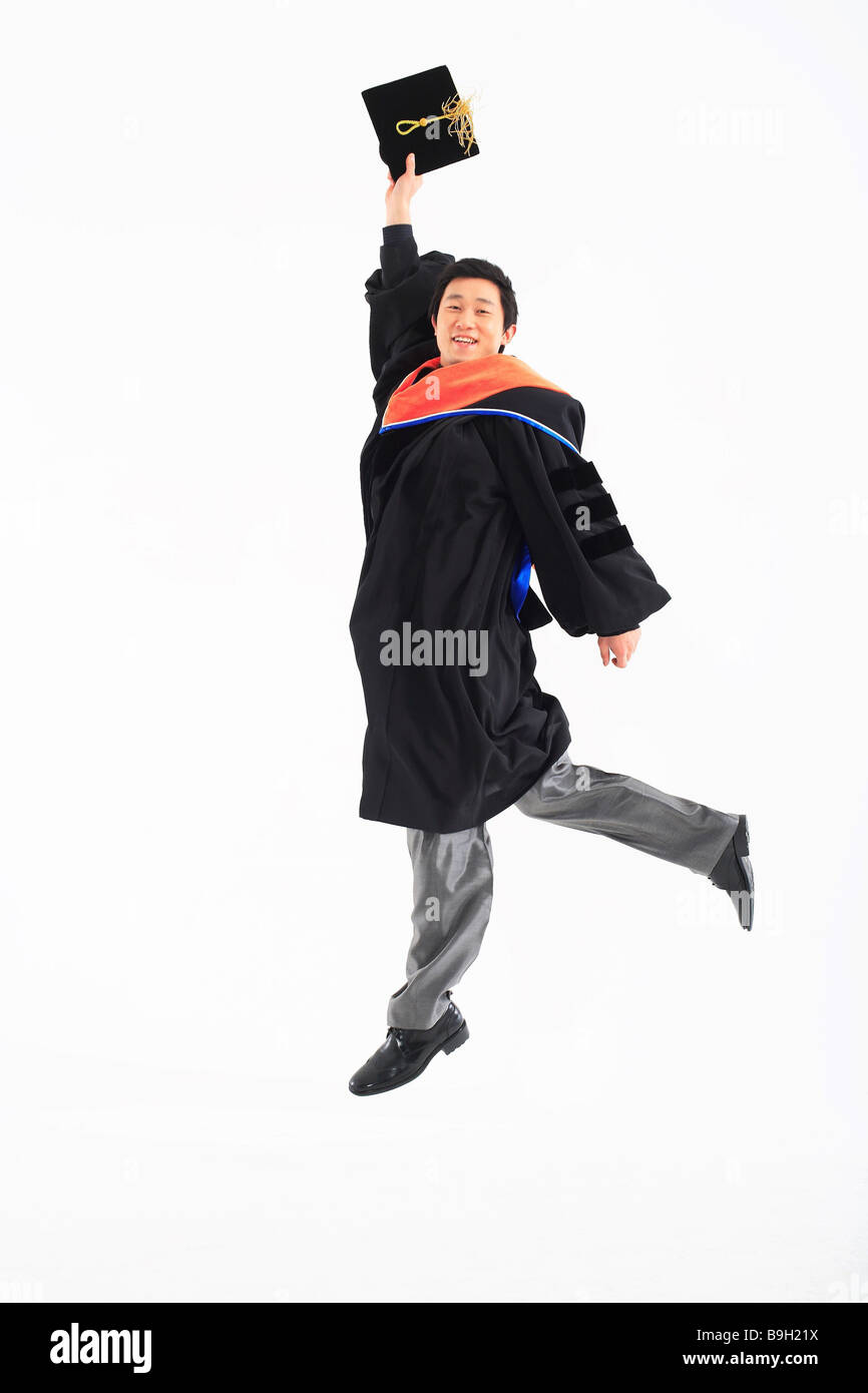 Man in University Graduation Stock Photo - Alamy