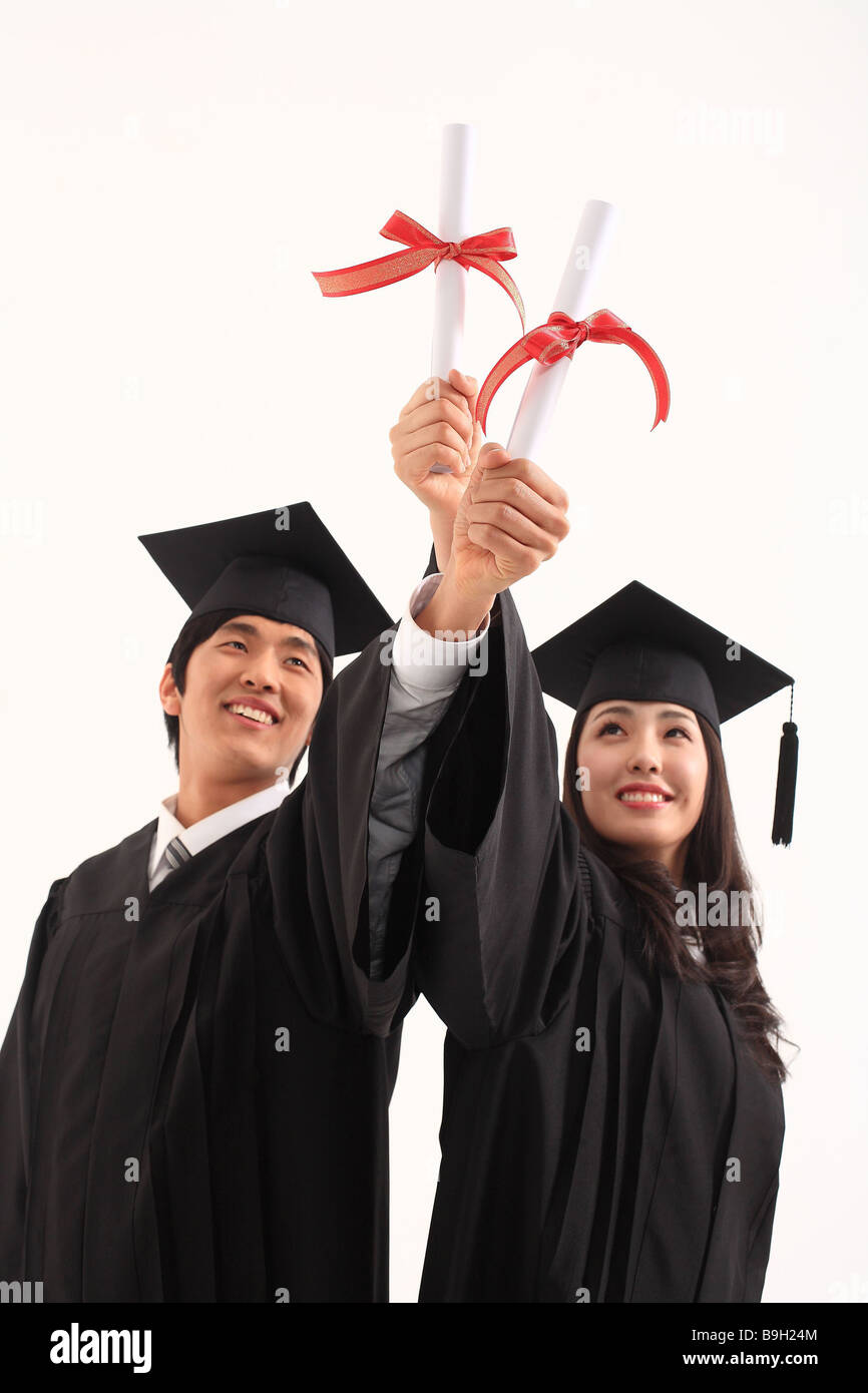Asian Graduation People Stock Photo - Alamy