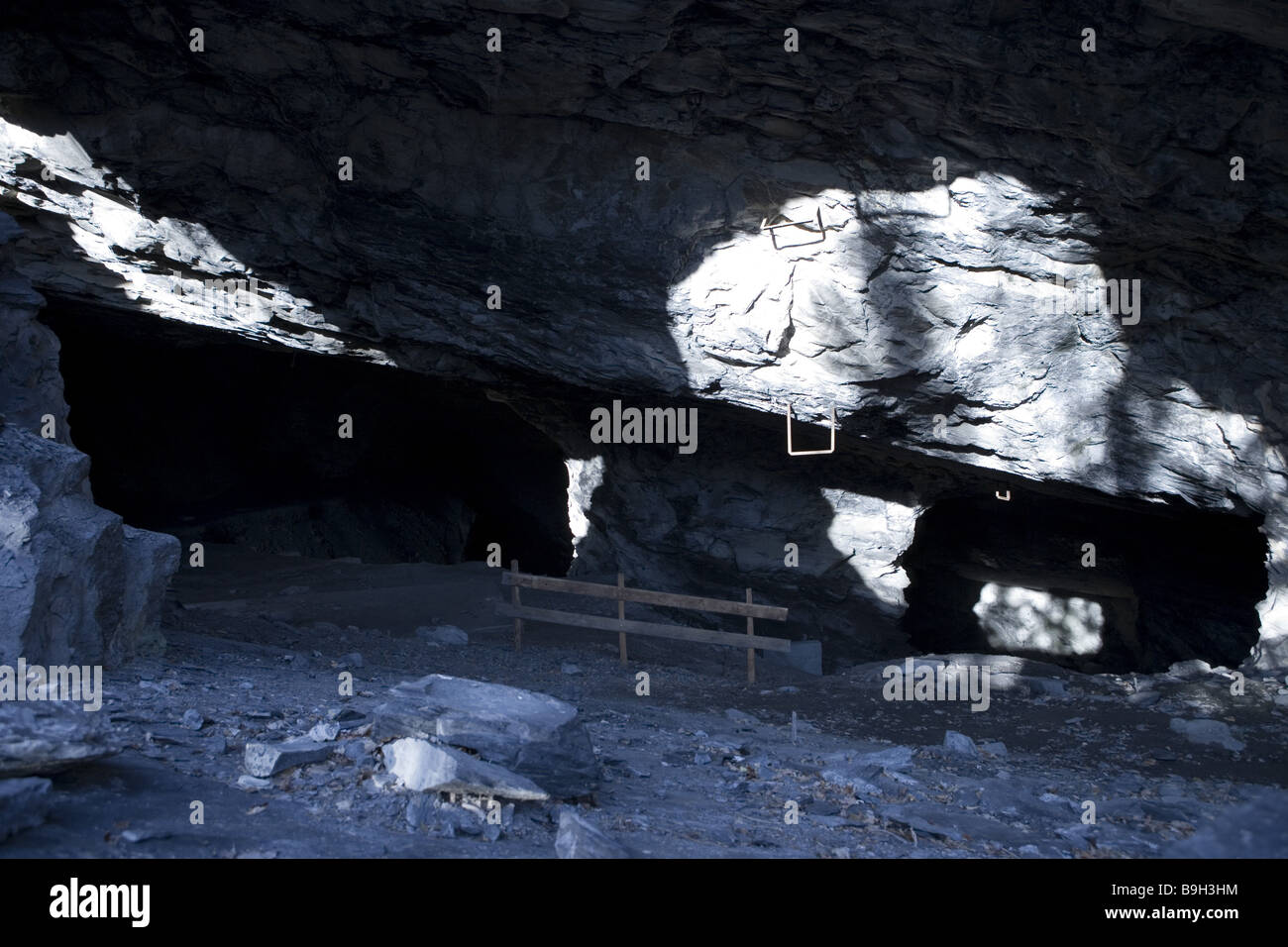 Quarry cave Stock Photo - Alamy