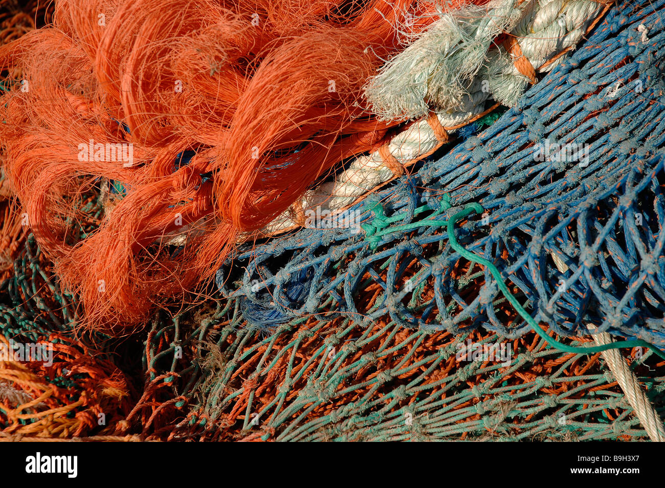 fishing net detail. abstract patterns in fishing nets on whitstable ...