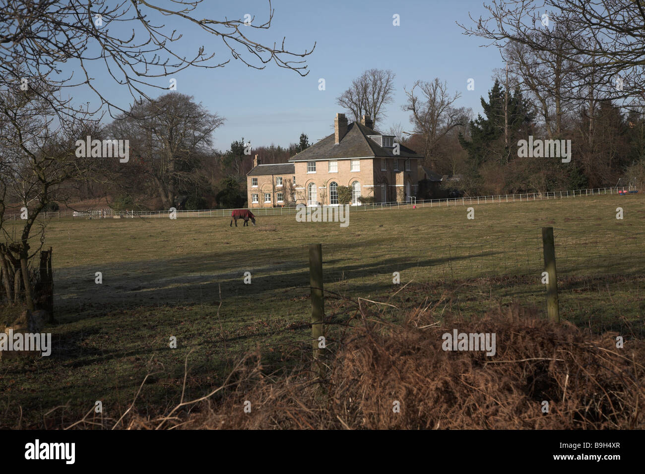 Broxtead House Sutton Suffolk England Stock Photo - Alamy