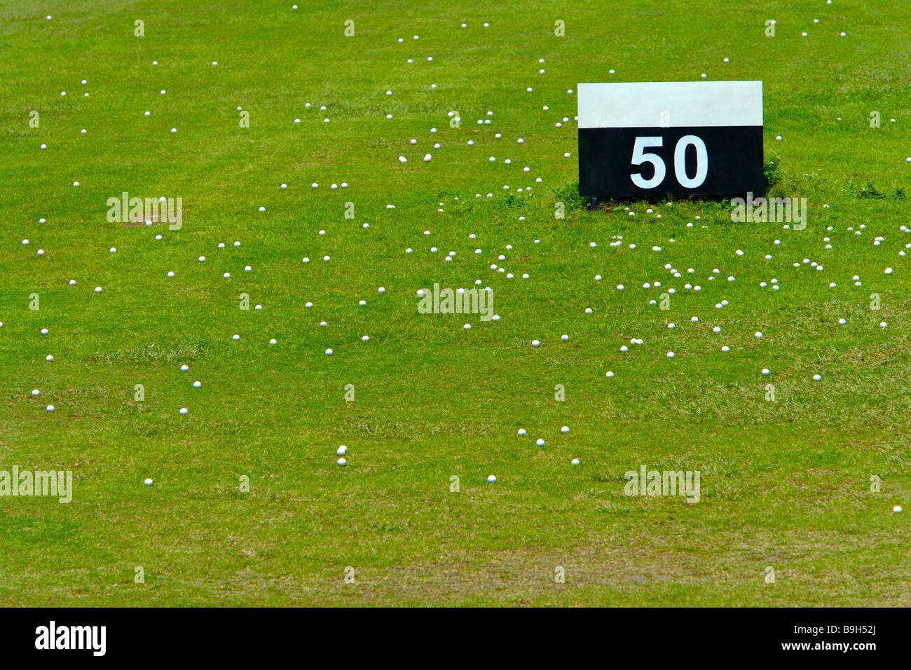 Practice target at golf course Stock Photo - Alamy