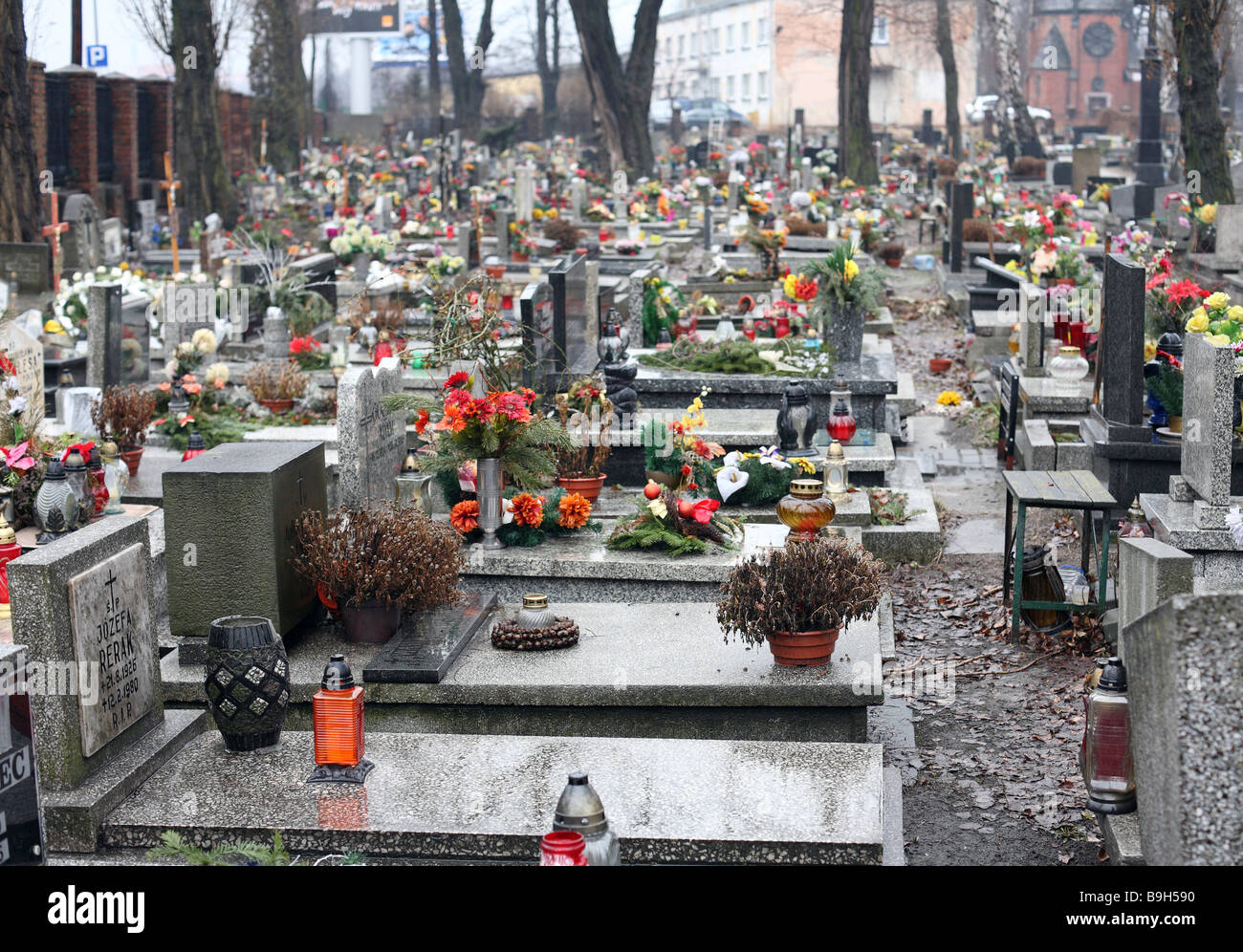 Katowice City Cemetery Stock Photo - Alamy