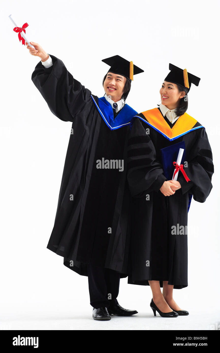 Asian Graduation People Stock Photo - Alamy