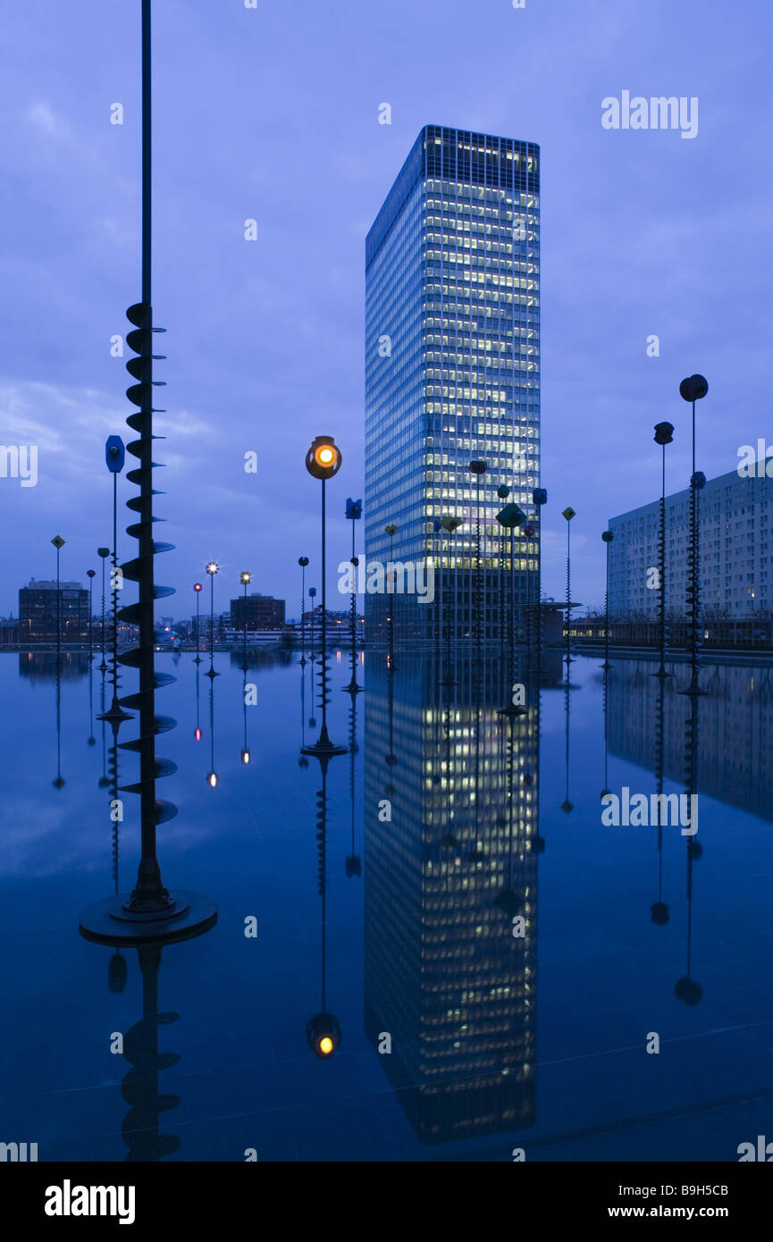 France Paris district La Defense city view high-rise "tour initial ...