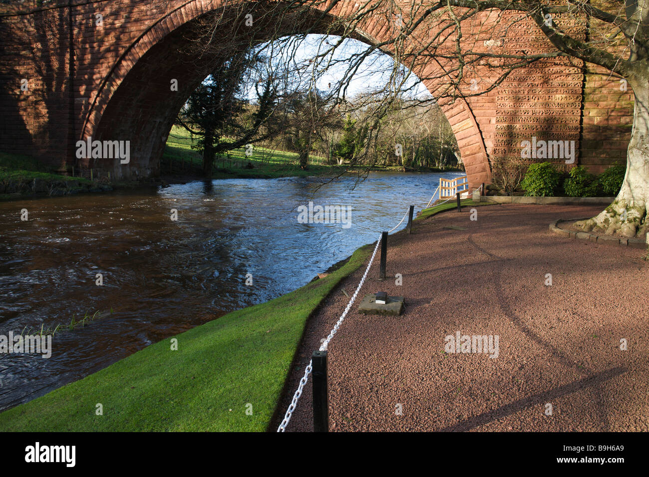 Sandstone bridge next to Brig o doon Alloway South Ayrshire Scotland ...