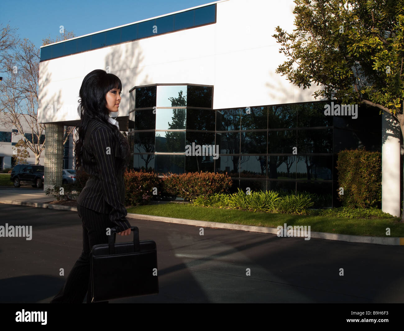 Arriving at work Stock Photo - Alamy