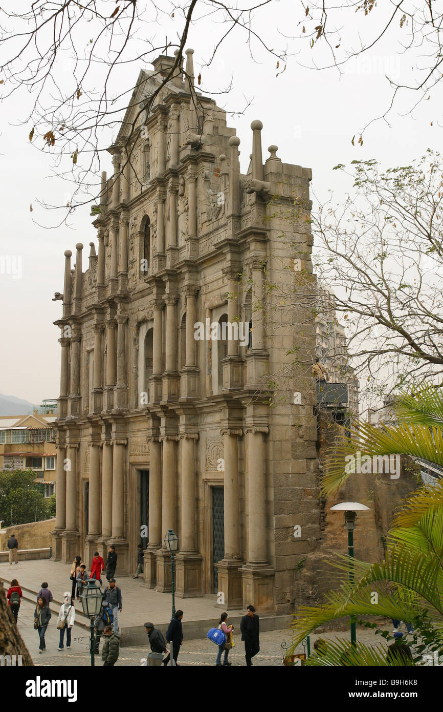 Macau St.Paul's church ruin Stock Photo - Alamy