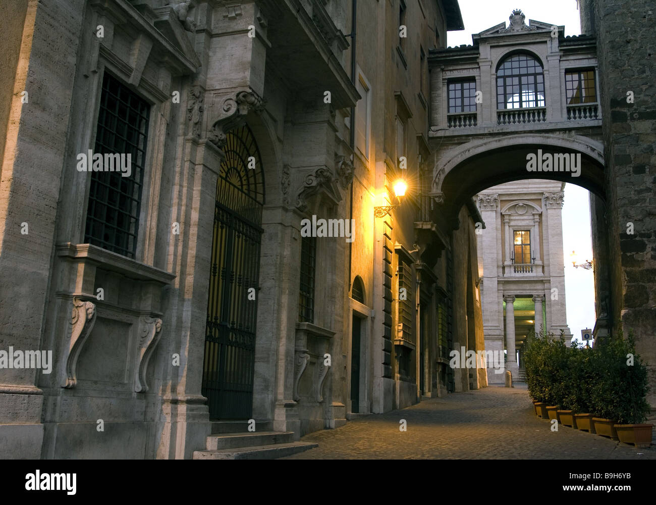 Italy Rome Capitol-place buildings facades Stock Photo - Alamy
