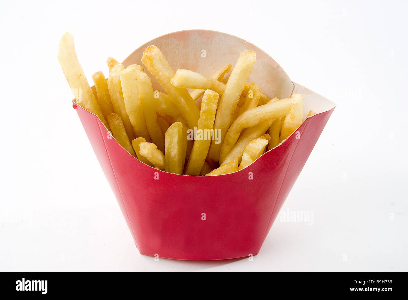 French fries package still life food Stock Photo - Alamy