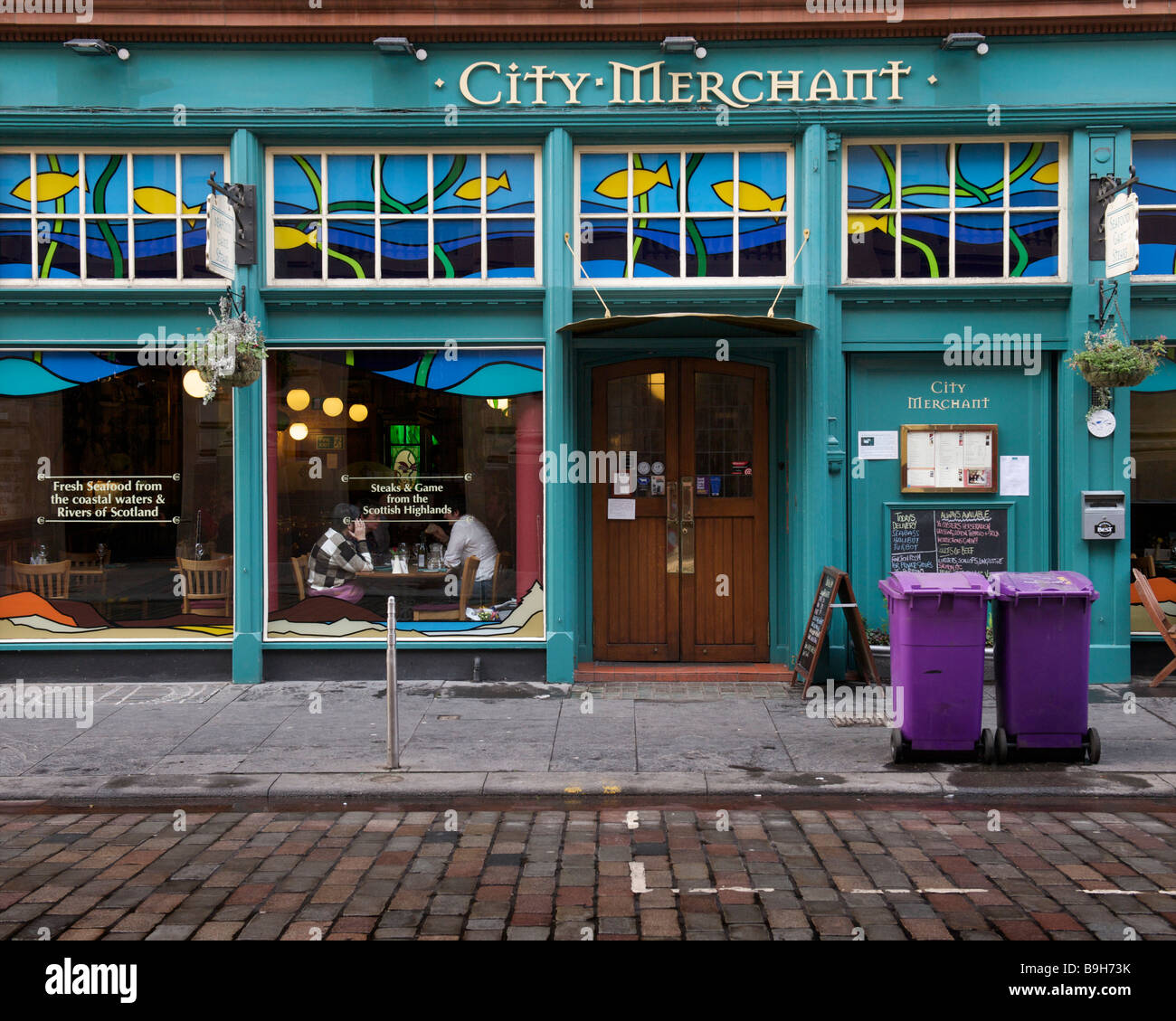 City Merchant Restaurant Merchant City Glasgow UK Stock Photo - Alamy