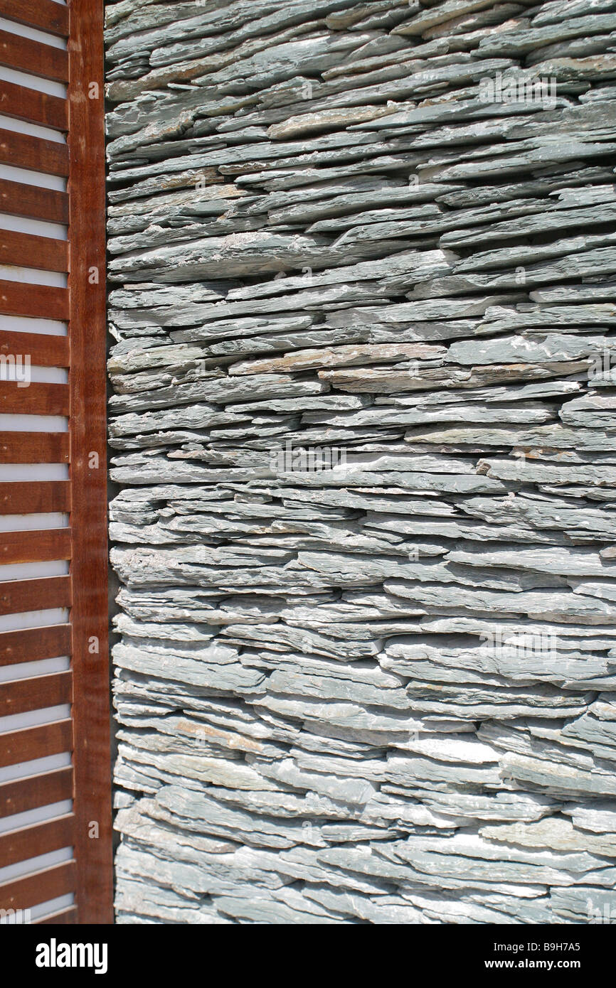 Wall wall stone slates Stock Photo - Alamy