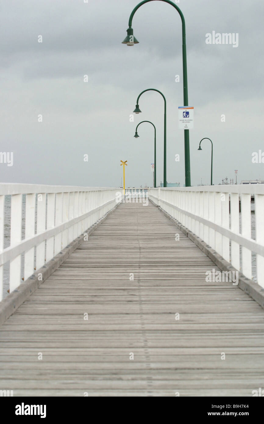 lake bridge sea-bridge lanterns Stock Photo - Alamy