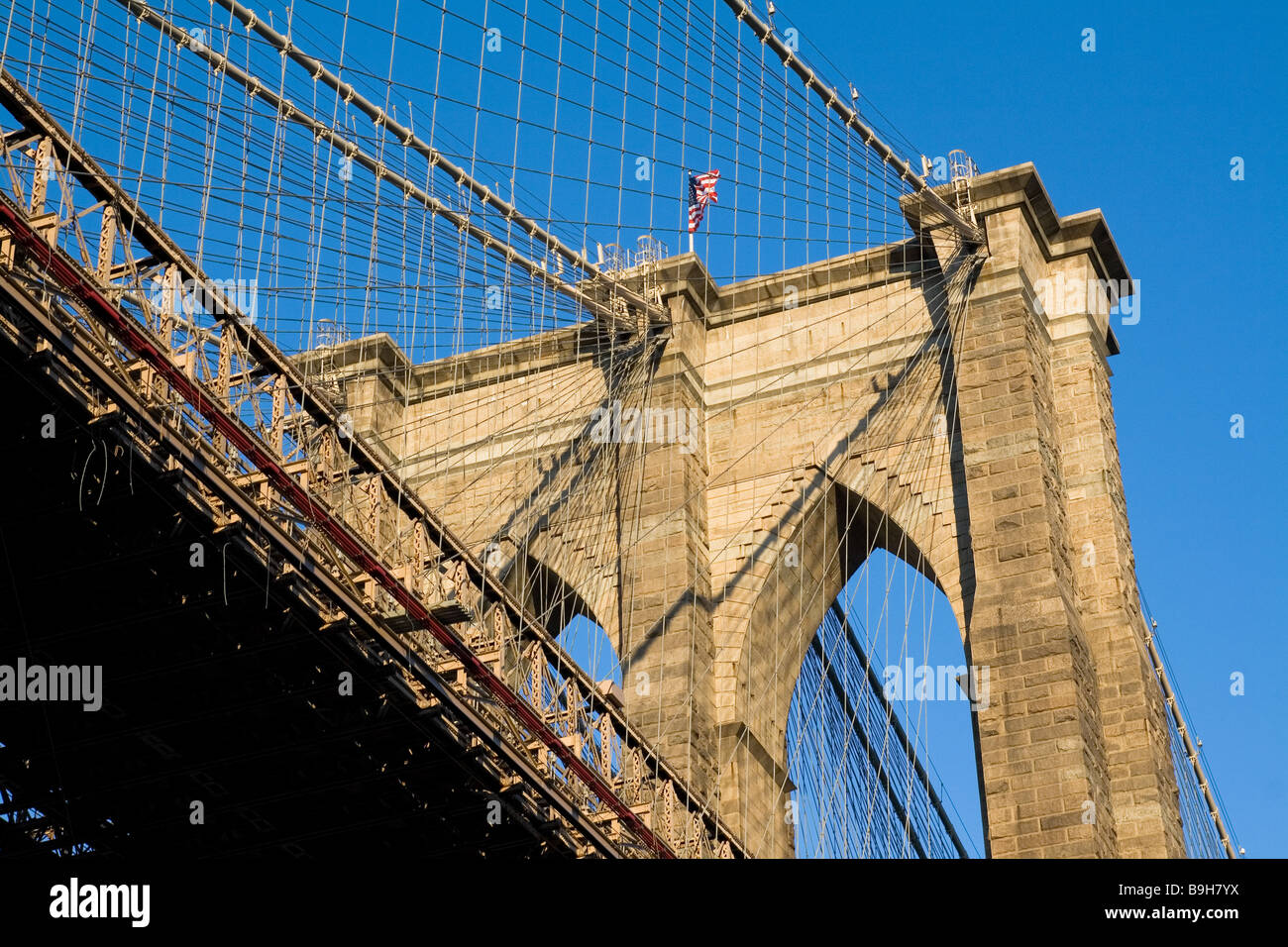 Brooklyn Bridge detail Stock Photo - Alamy