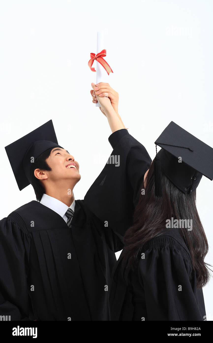 Asian Graduation People Stock Photo - Alamy