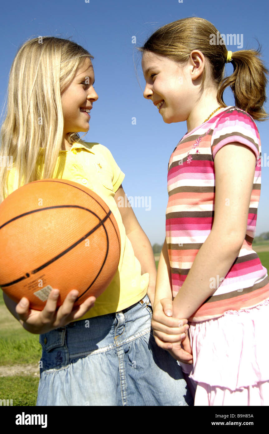 girl ball summer outside Stock Photo - Alamy