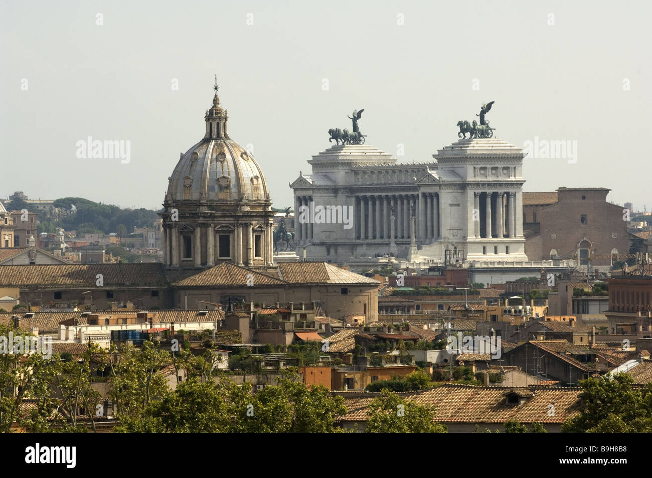 Italy Rome cityscape Vittorio Emanuele II. Monument Architecture ...