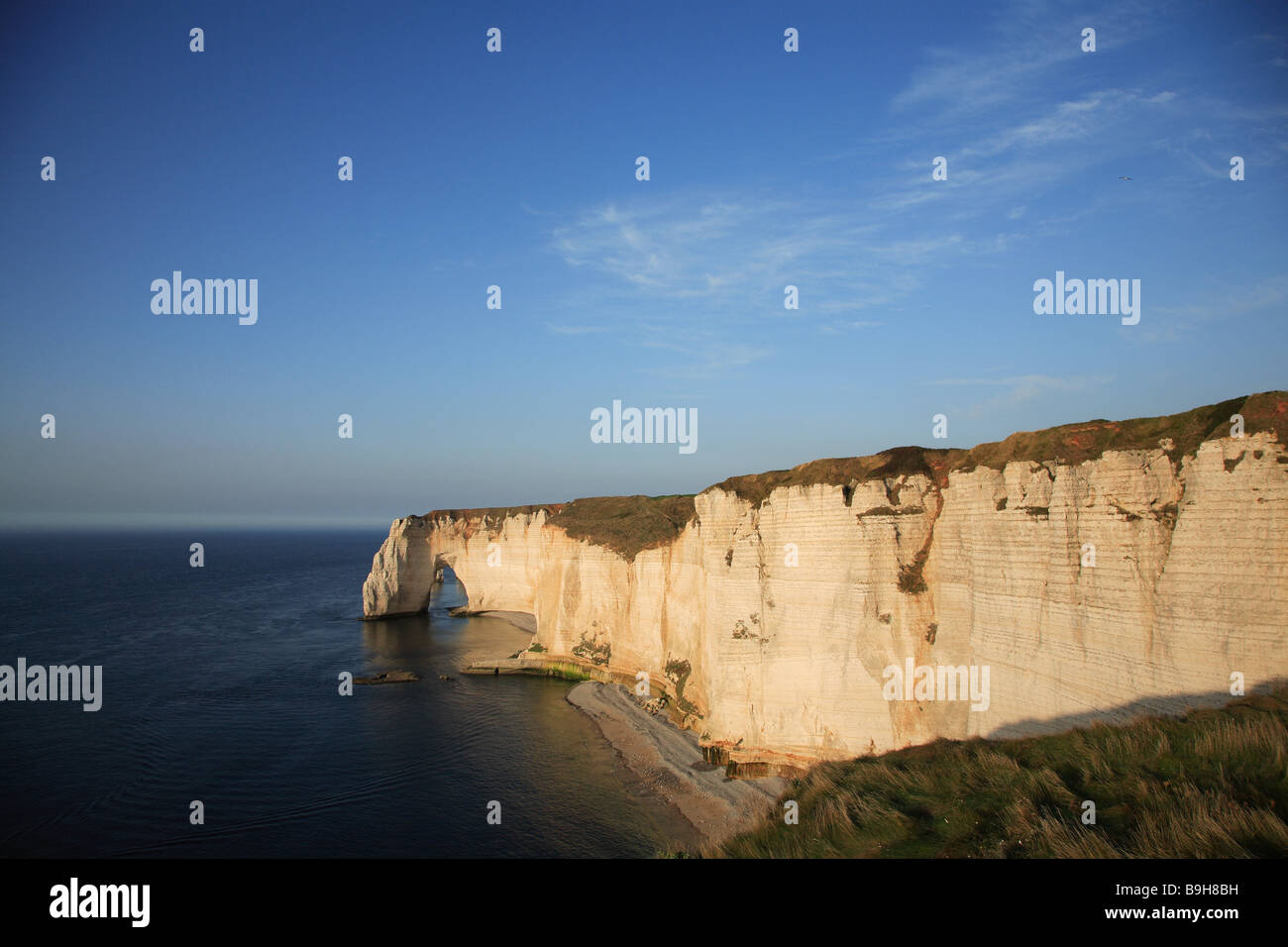 France Haute-Normandy Seine-Maritime Etretat rock-cliffs Normandy sight ...