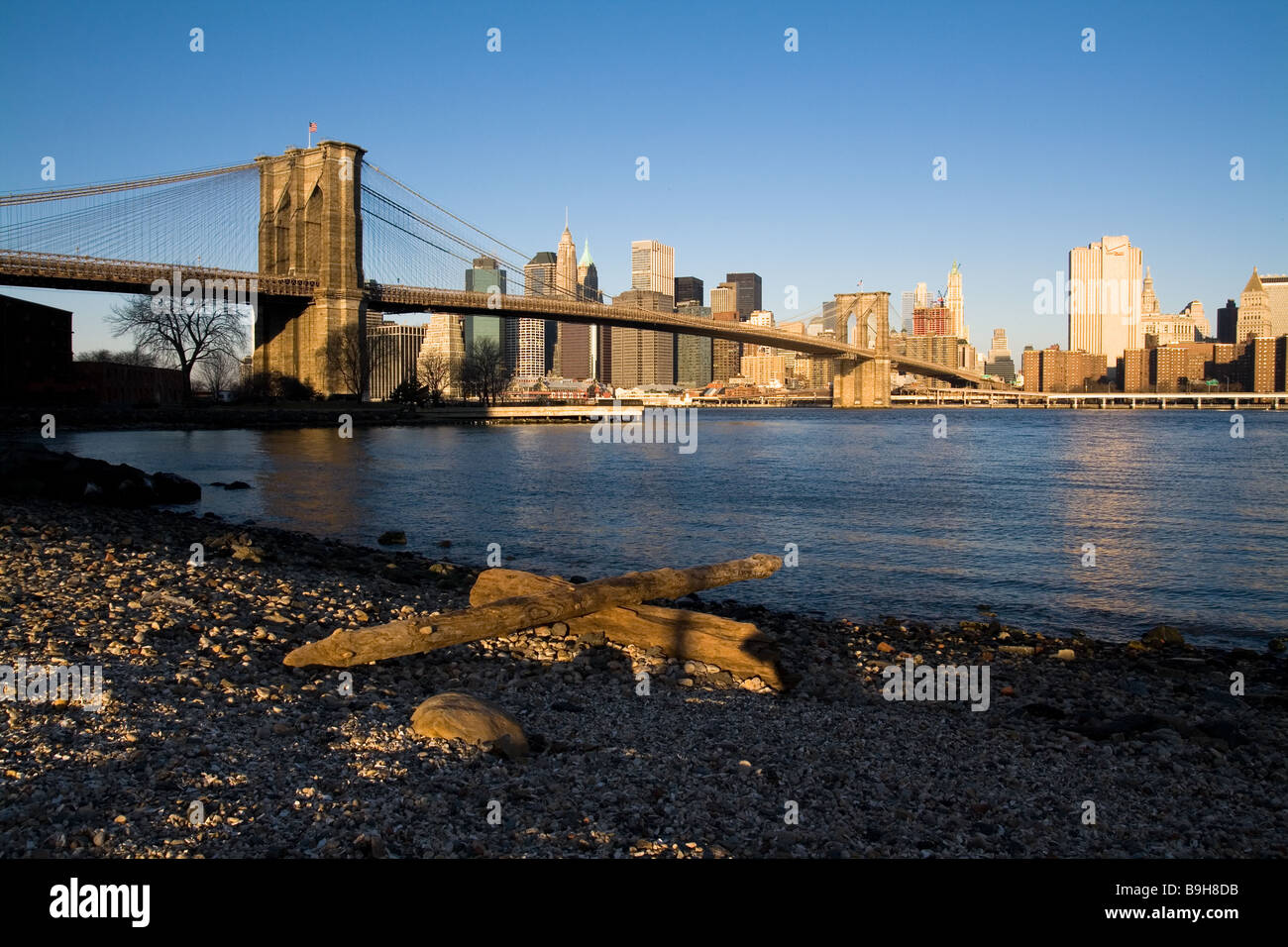 Brooklyn bridge morning hi-res stock photography and images - Alamy