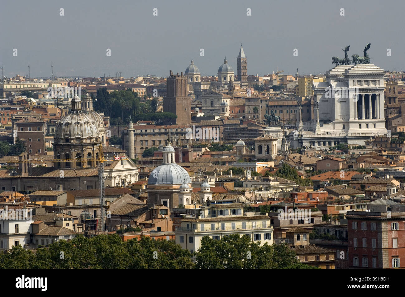 Italy Rome city-overview Stock Photo - Alamy