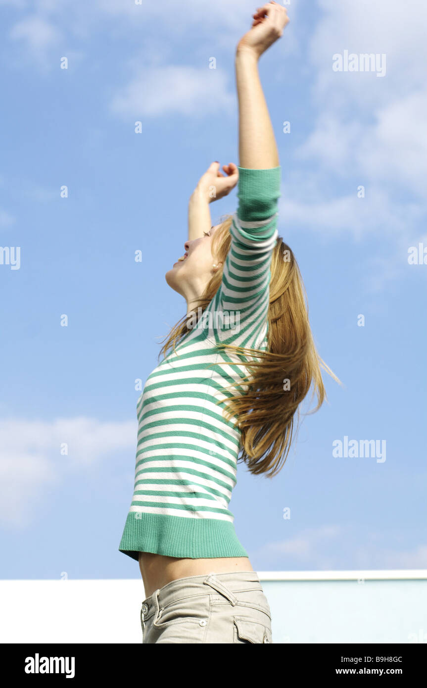 Teenagers girl zest for life Stock Photo - Alamy