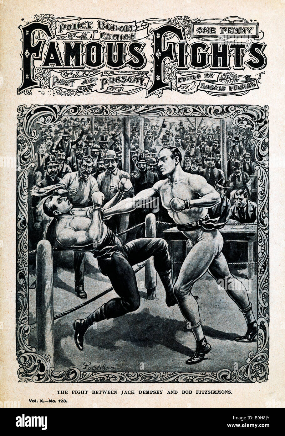 Jack Dempsey v Bob Fitzsimmons Fitzsimmons wins the World middleweight ...