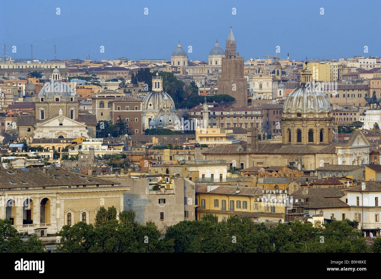Italy Rome city-overview Stock Photo - Alamy