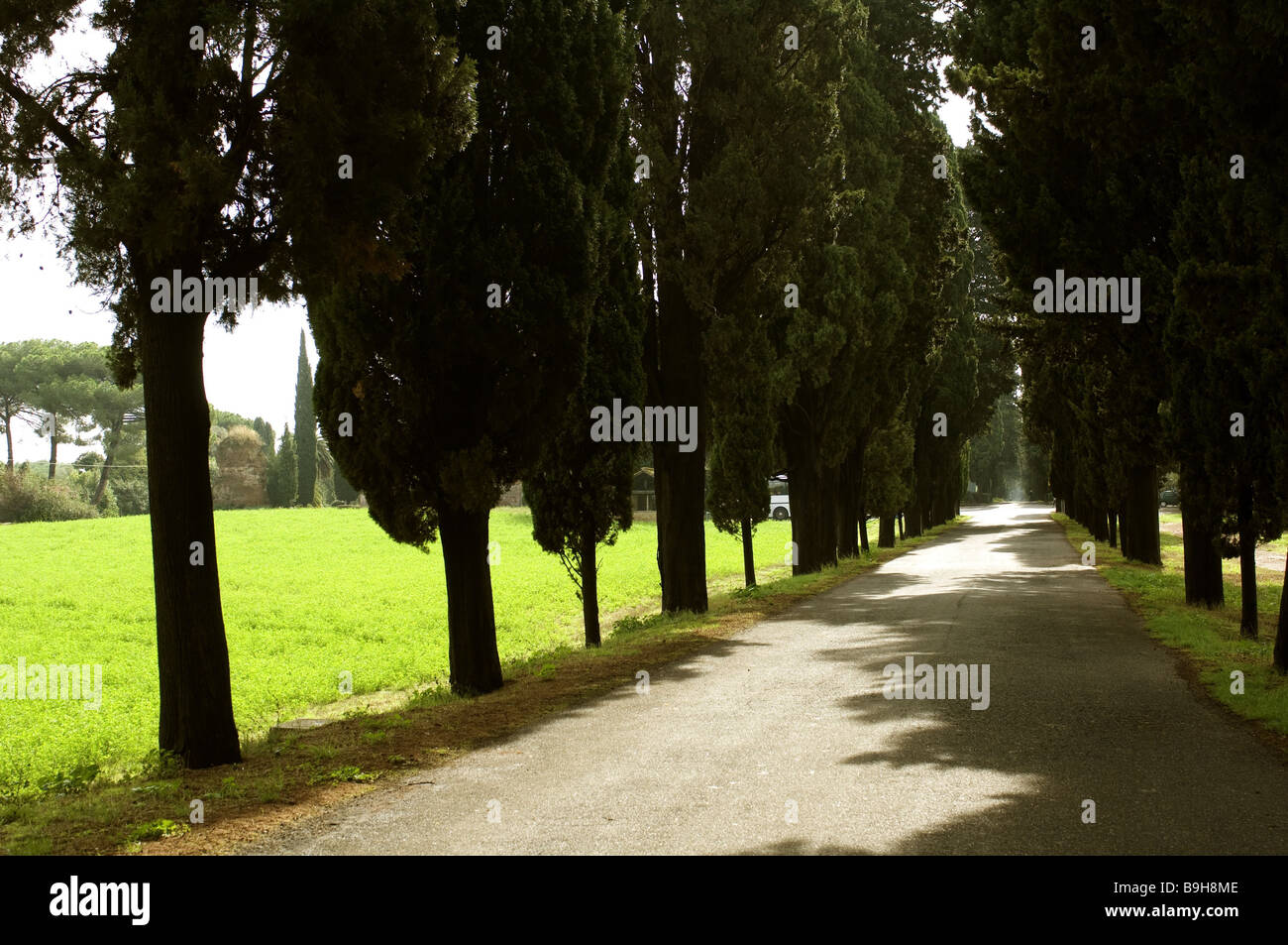 Italy Rome via Appia Antica Stock Photo - Alamy
