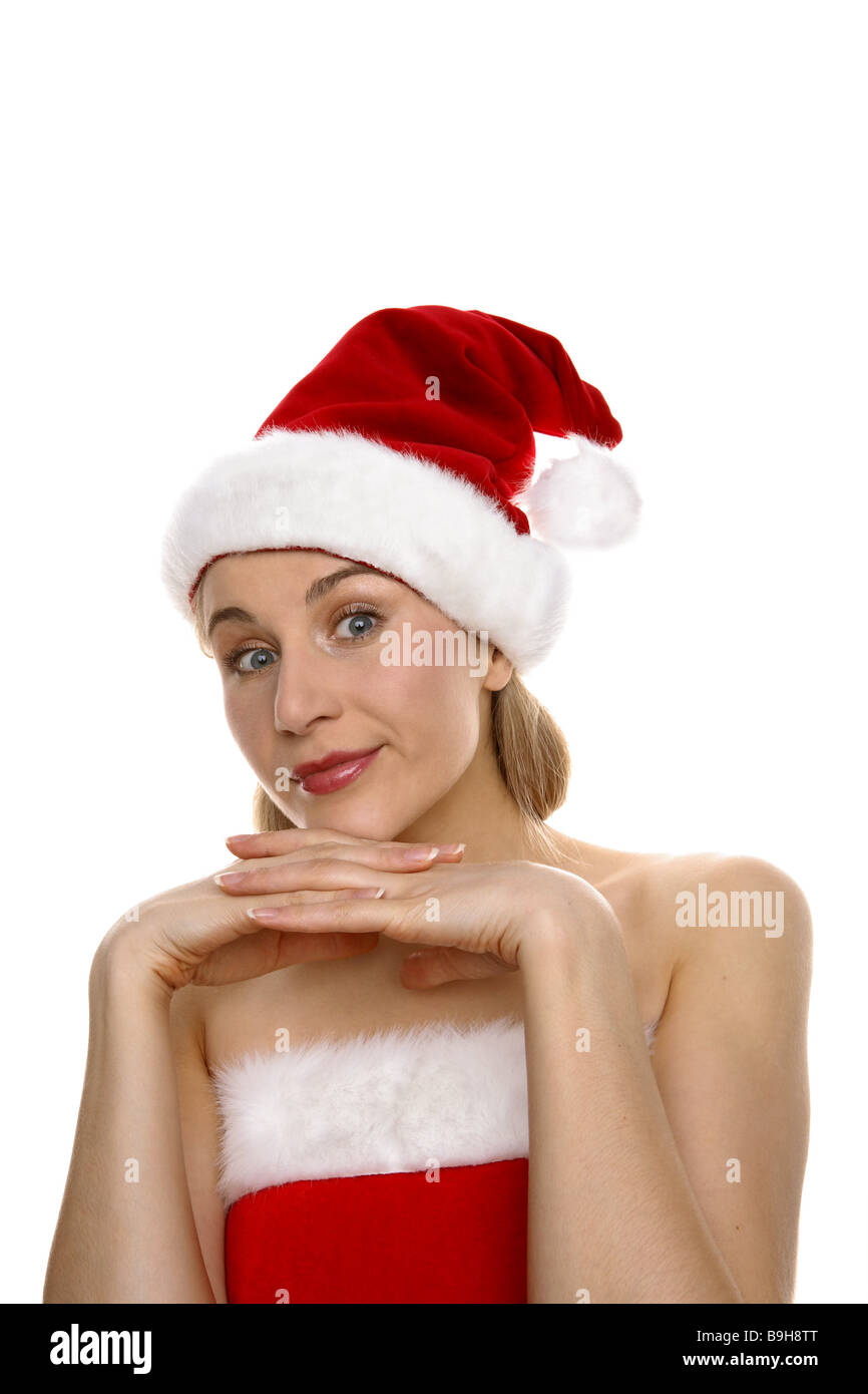 Christmas-woman alertly portrait series people woman disguise outfit ...
