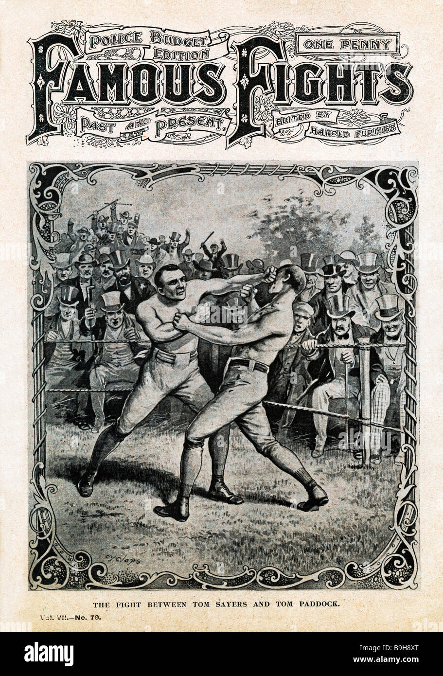 Tom Sayers v Tom Paddock at Canvey Island in 1858 for the heavyweight ...