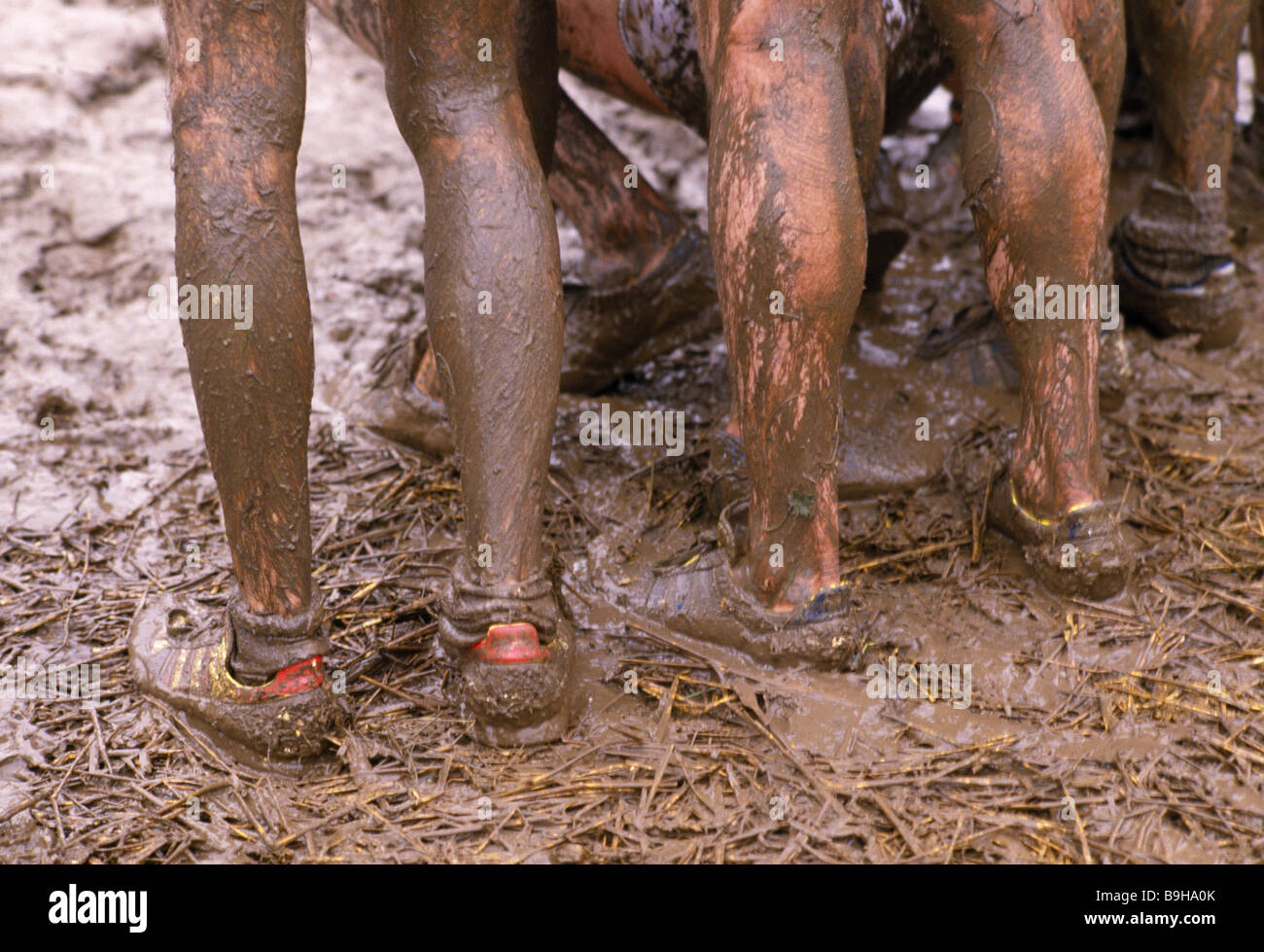Marathon-runners detail legs mud dirty Effort endurance endurance-sport ...