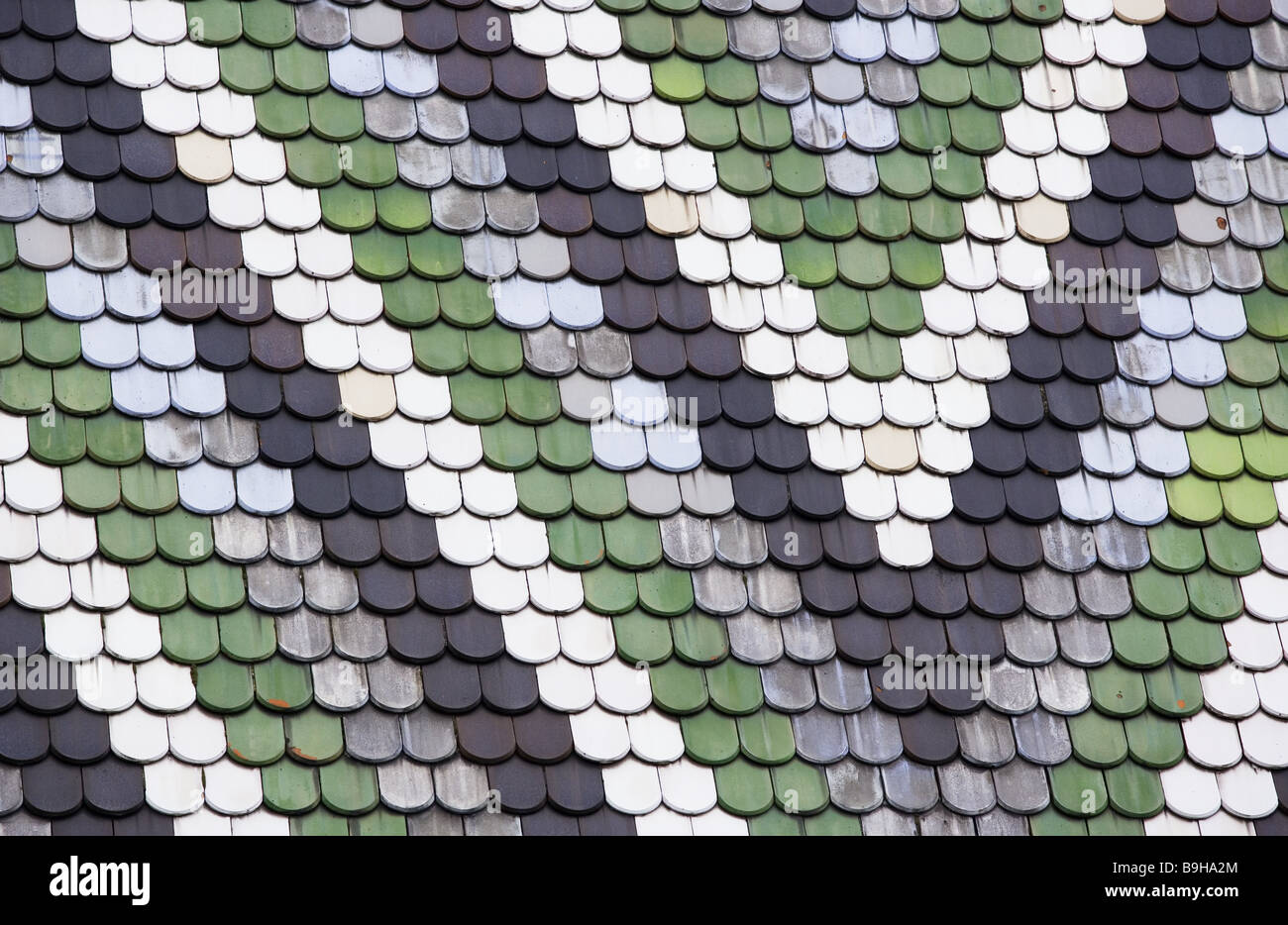 Austria Vienna St. Stephen's Cathedral roof roof-shingles close-up ...