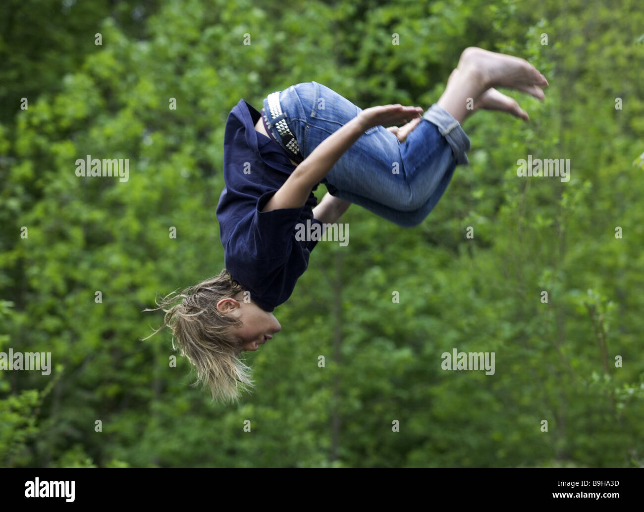 Somersault gymnastics hi-res stock photography and images - Alamy