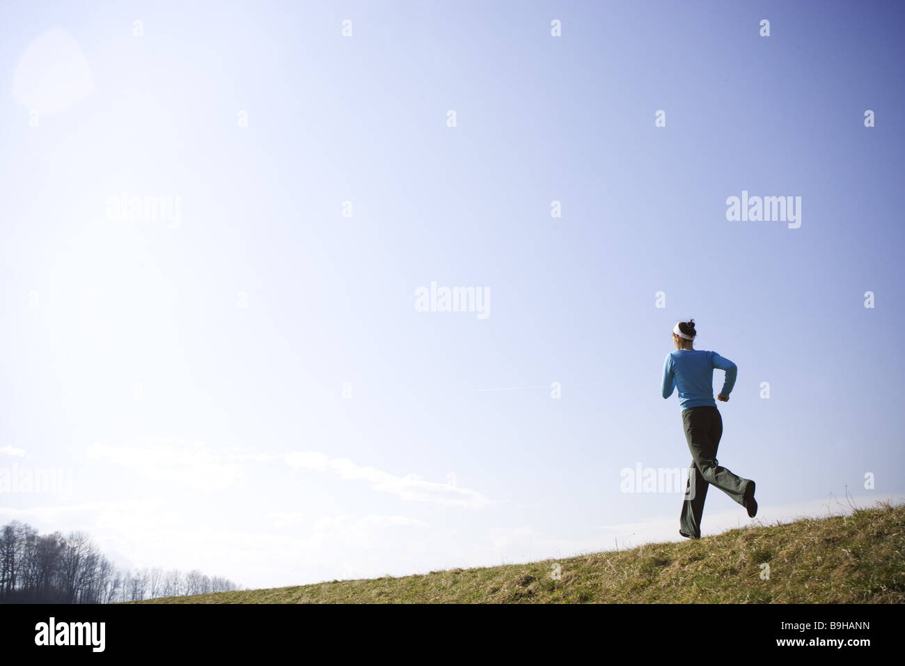 Woman sport fitness movement running Stock Photo - Alamy