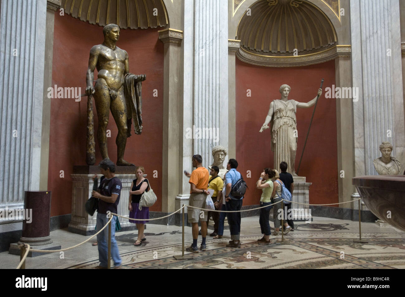 Italy Rome Vatican Vatican museum Museo Pio Clementino round hall ...