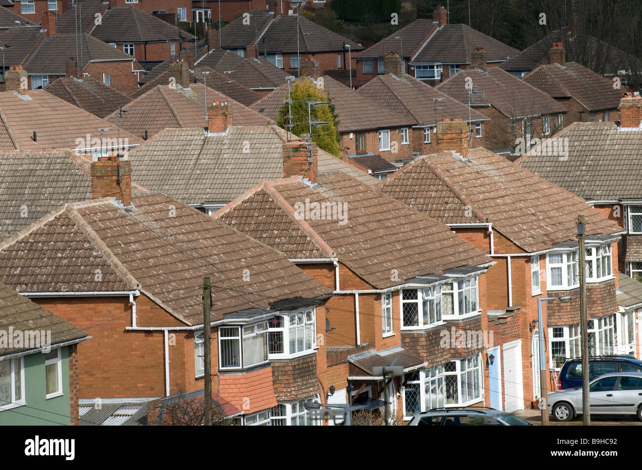 Suburban houses in the midlands hi-res stock photography and images - Alamy